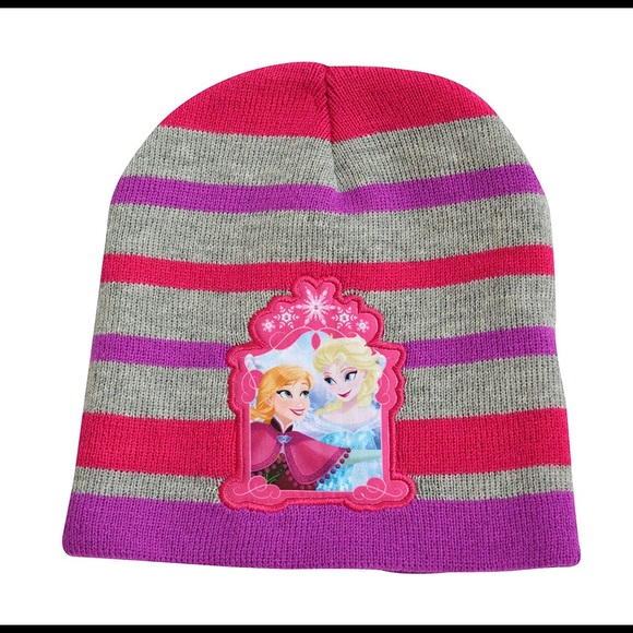 Disney | Accessories | Disney Frozen Elsa Anna Knit Beanie Hat Cap ...